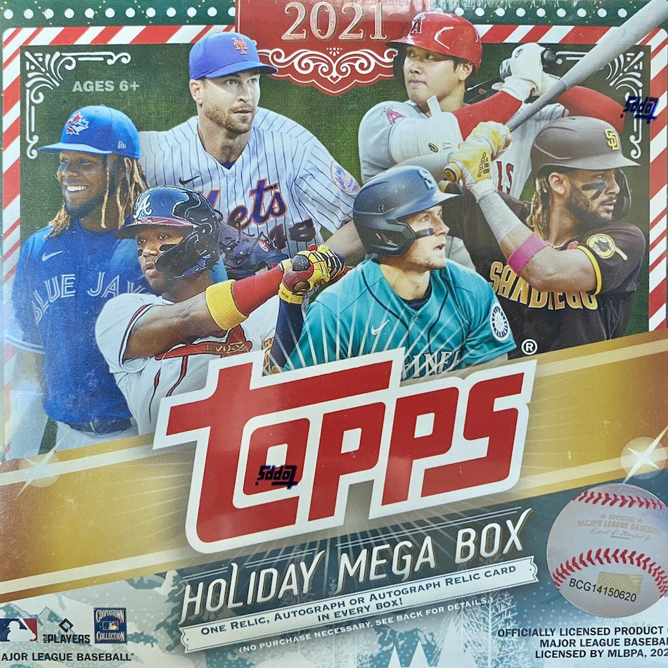 2021 Topps Holiday Baseball Checklist Set Details Mega Boxes